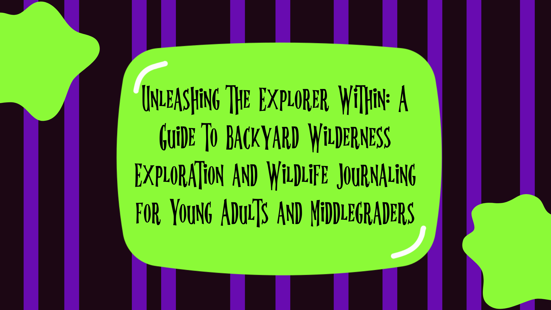 Unleashing the Explorer Within: A Guide to Backyard Wilderness Explora ...