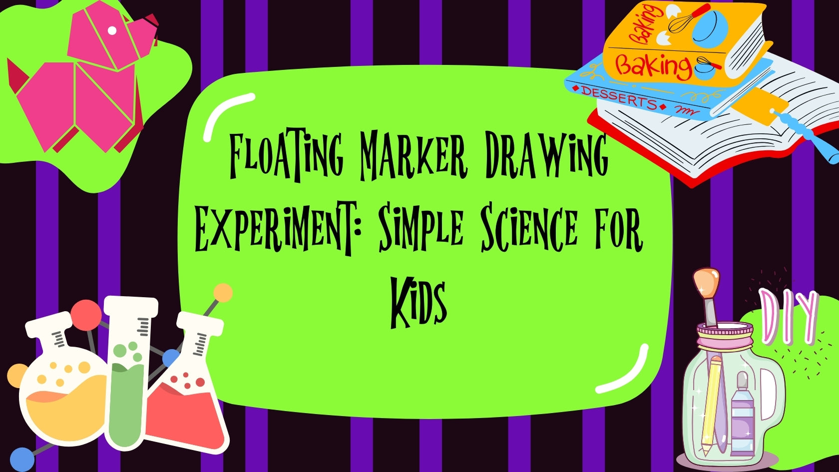 Floating Marker Drawing Experiment: Simple Science for Kids – Angelina ...